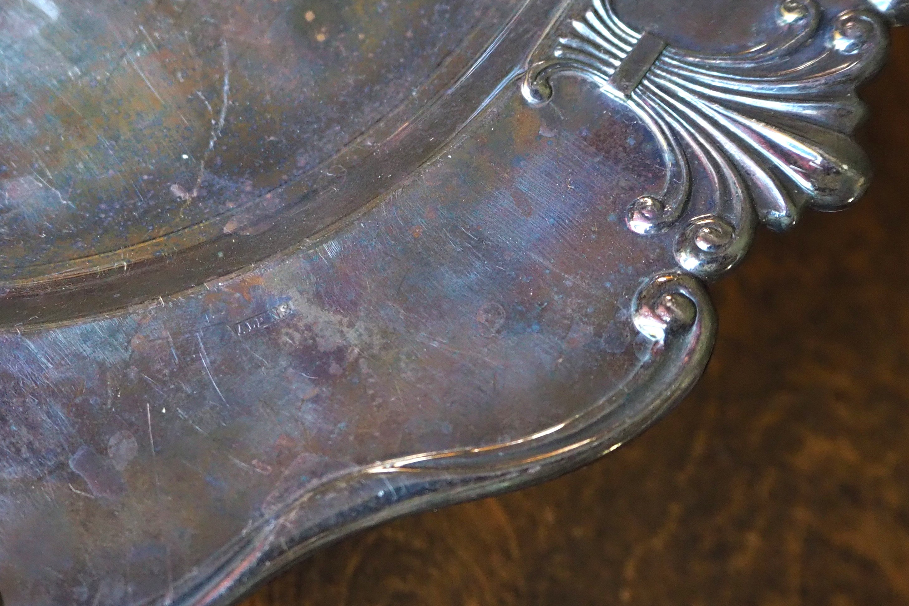 Vintage alpacca silver tray Alpacca silver platter Vintage | Etsy