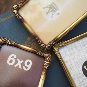 Set of Three Vintage Brass Photo Frames Tiny Brass Frames Brass and ...