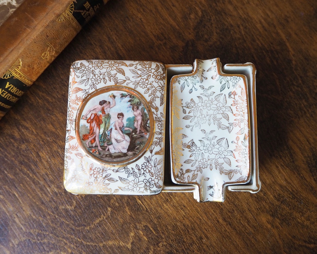 Vintage Cigarette Box | Vintage Ashtray Set | Empire England Cigarette ...