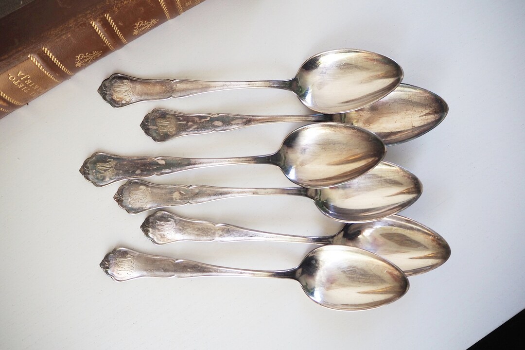 Set of Six Vintage Tablespoons | Vintage Silver Plated Tablespoons ...