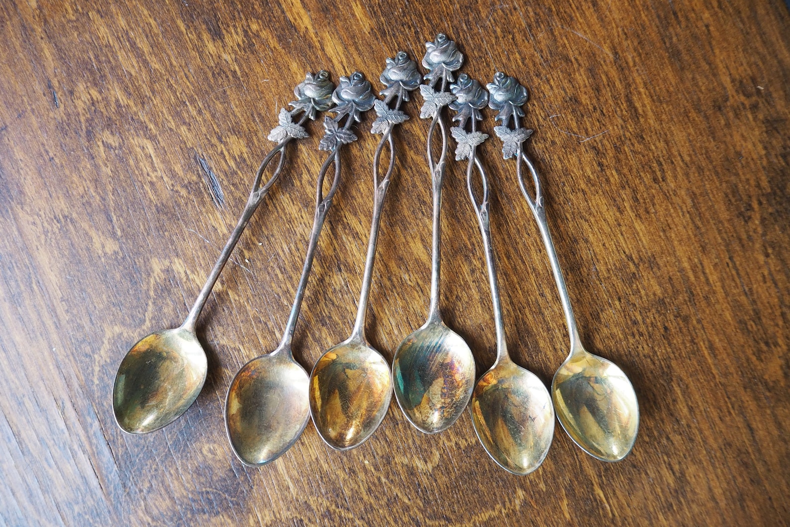Set of Six Vintage Alpaca Silver Teaspoons Vintage Alpaca - Etsy