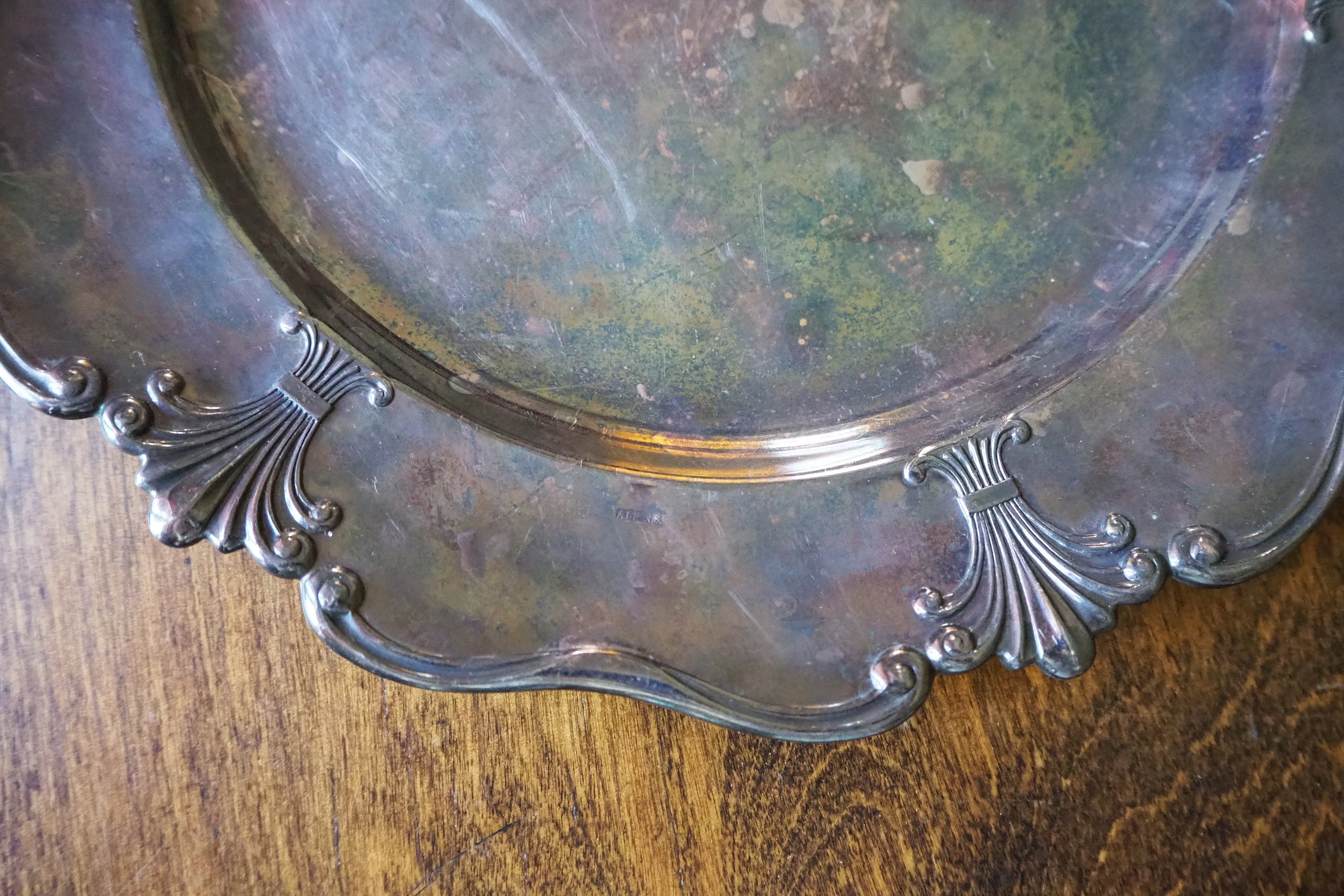 Vintage alpacca silver tray Alpacca silver platter Vintage | Etsy