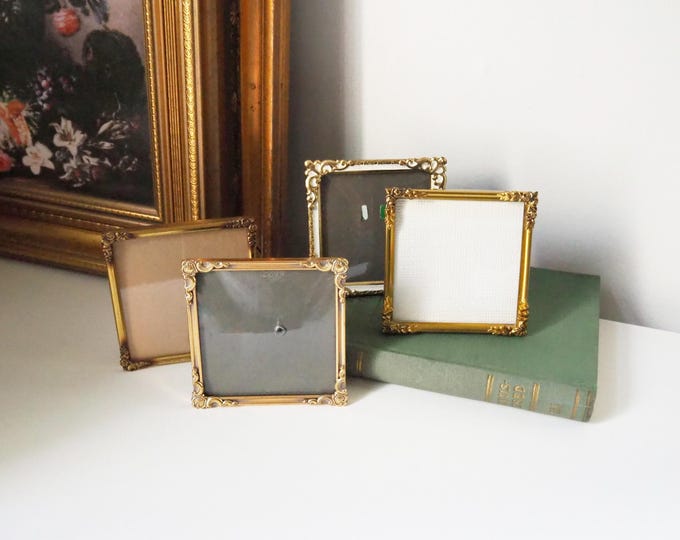 Set of Four Vintage Photo Frames | Vintage Square Picture Frames | Set ...