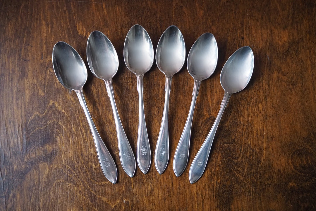 Set of Six Vintage Tablespoons | Vintage Silver Plated Tablespoons ...