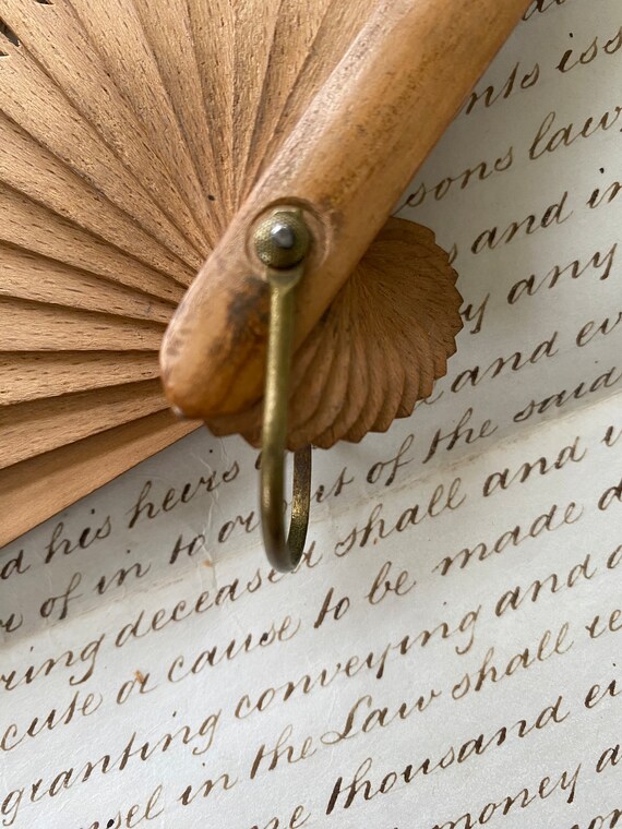 Antique Hand Fan With A Charming Scene Of Two Boys Wa… - Gem