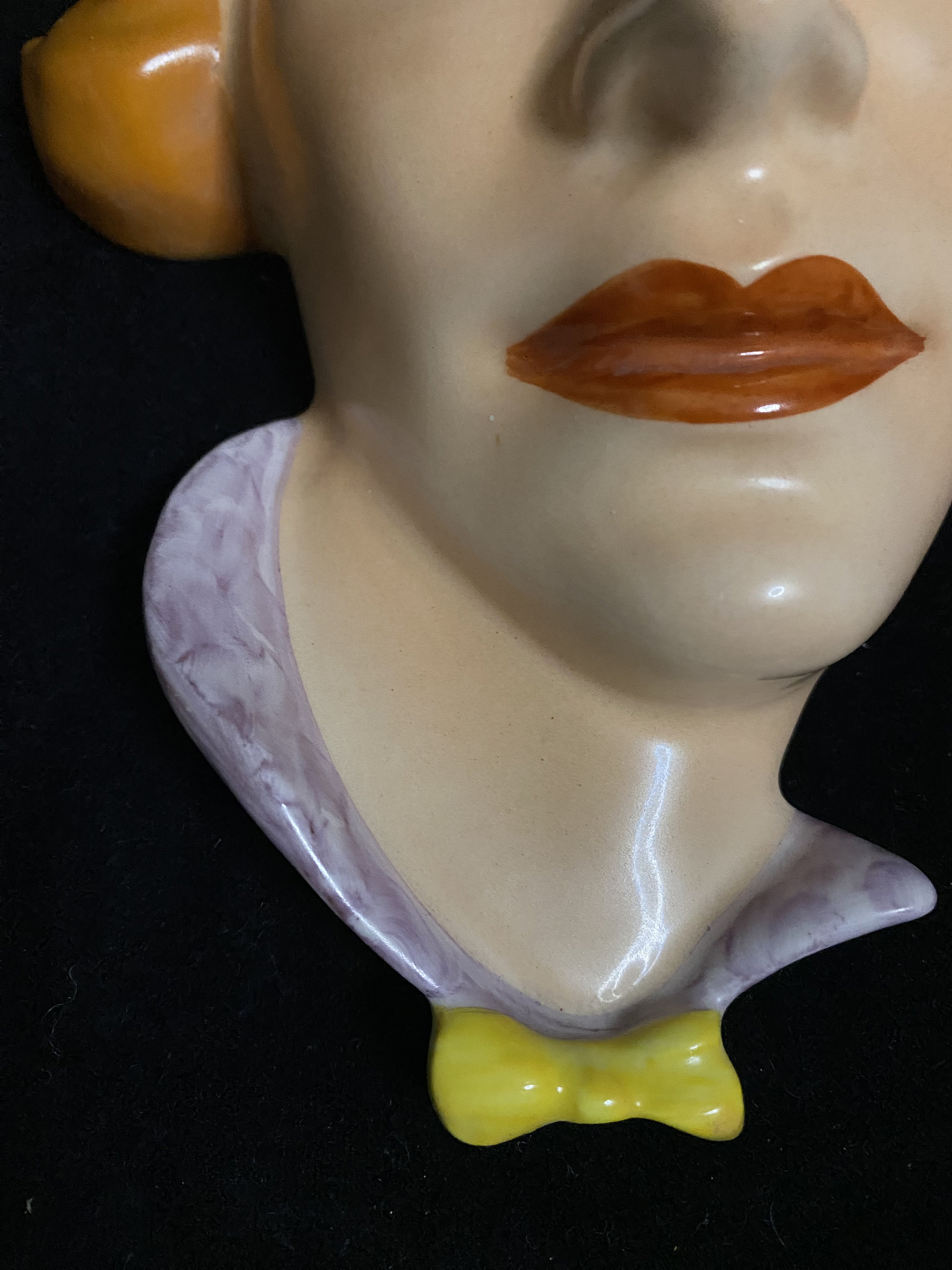 Art Deco Wall Mask Made in Czechoslovakia. 1930s Wall Mask of Woman ...