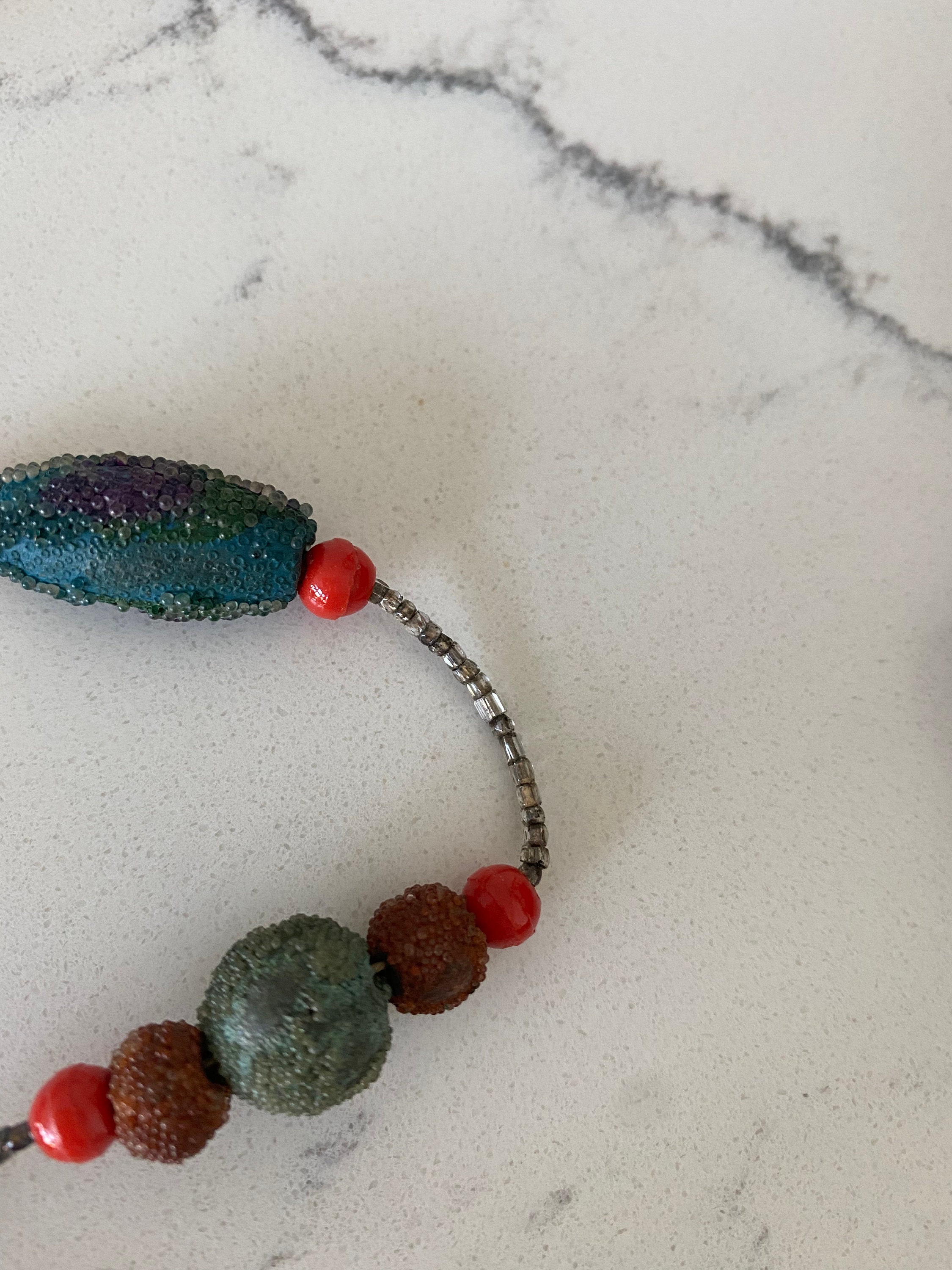 1920s Art Deco Flapper Necklace, Ballotini "sugar" Glass Beads - Etsy