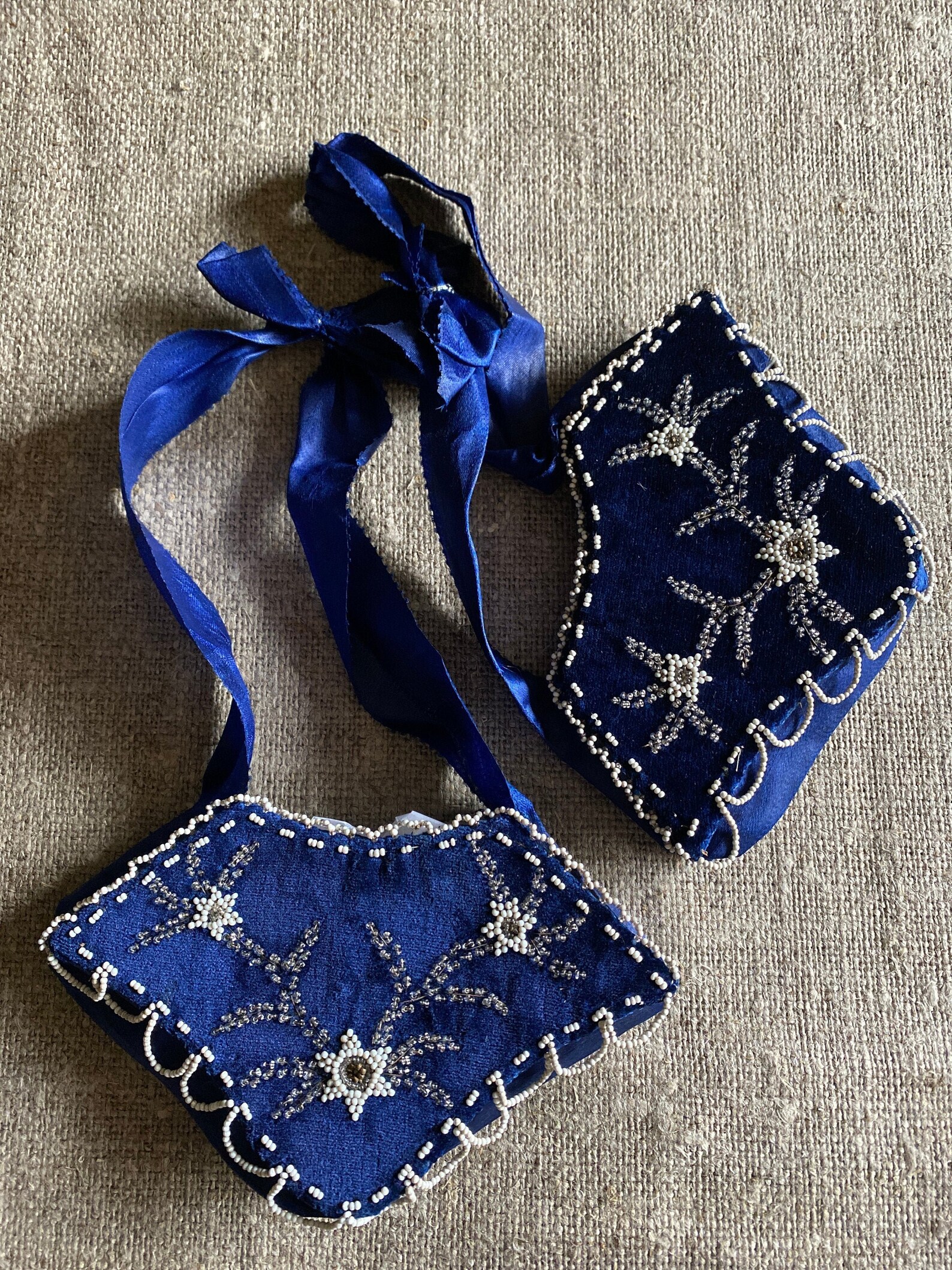 A Matching Pair of Victorian Wall Pockets - Etsy