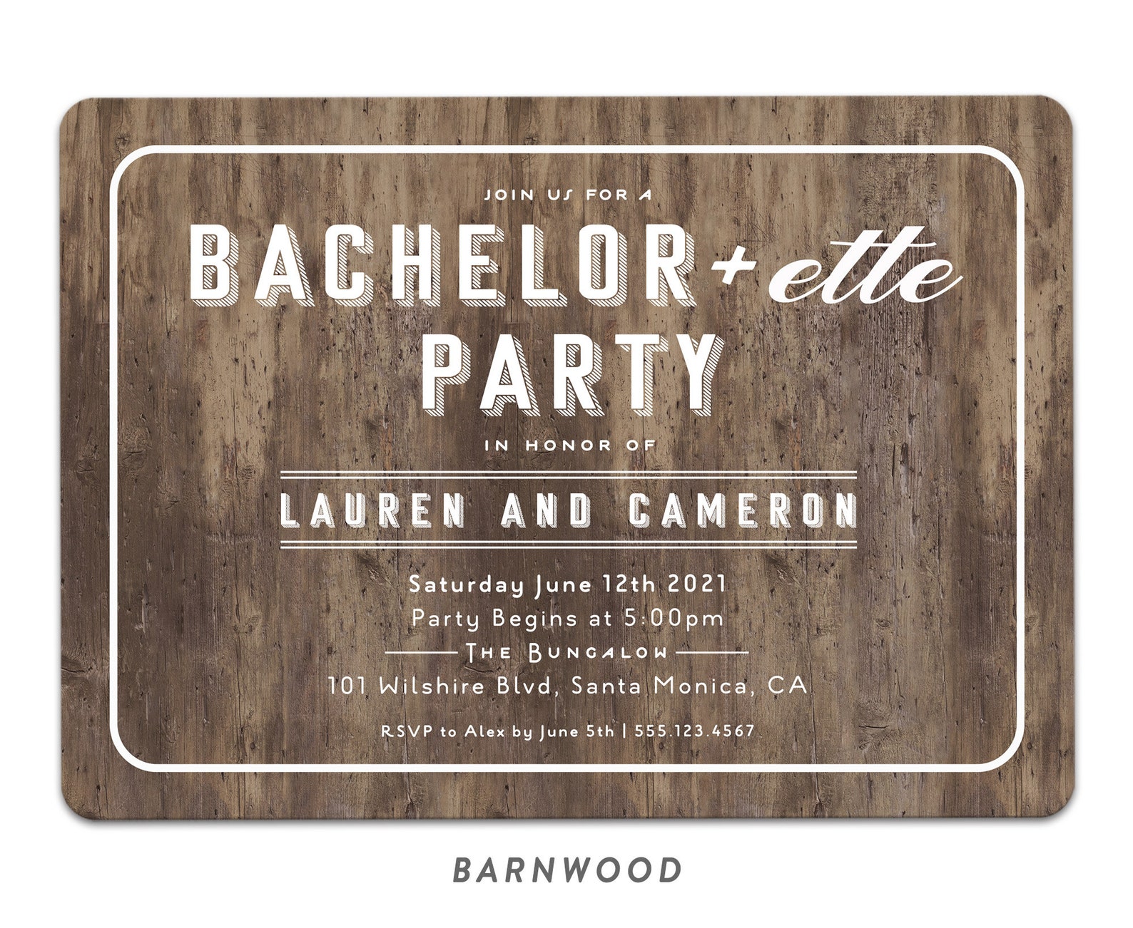 Joint Bachelor And Bachelorette Party Invitation Combined Etsy Canada