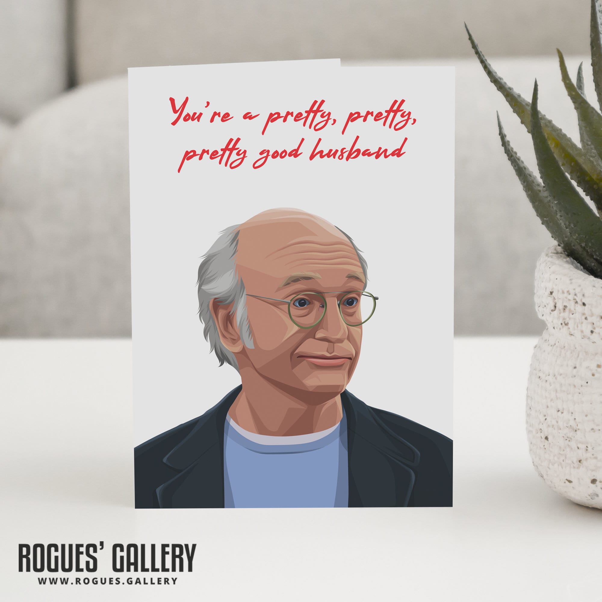 Greeting Cards Blank Cards Paper Romantic Card Larry David Curb Your ...