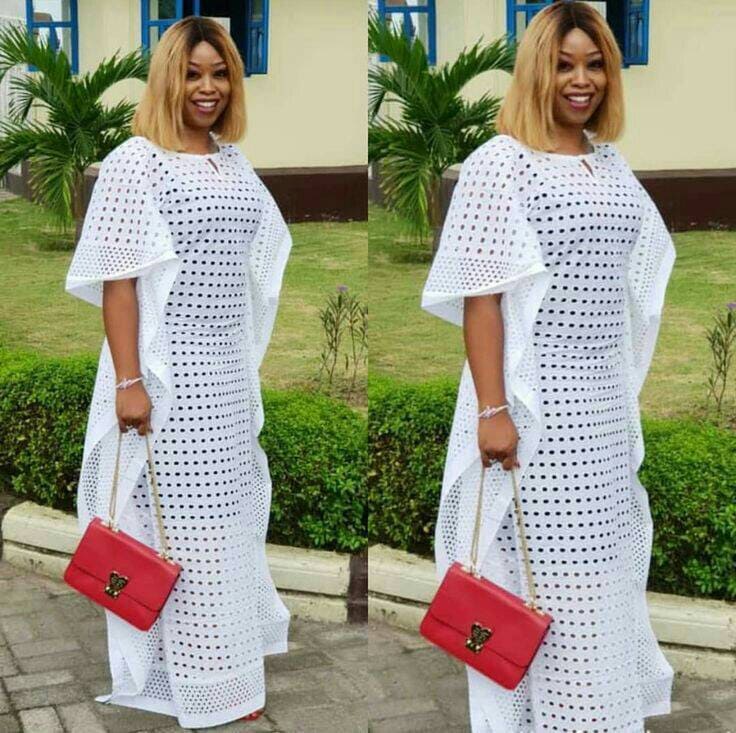 White boubou lace boubou gown boubou kaftan dress | Etsy