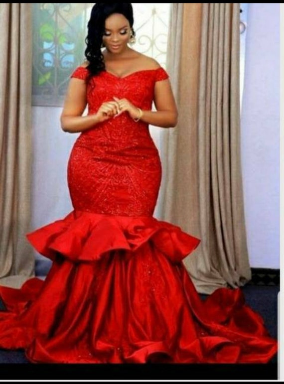 Red african wedding dresses 60 photos - Astyledwedding.com