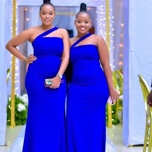 Royal Blue Reception Dresses Long Evening Dresses Bridesmaid - Etsy