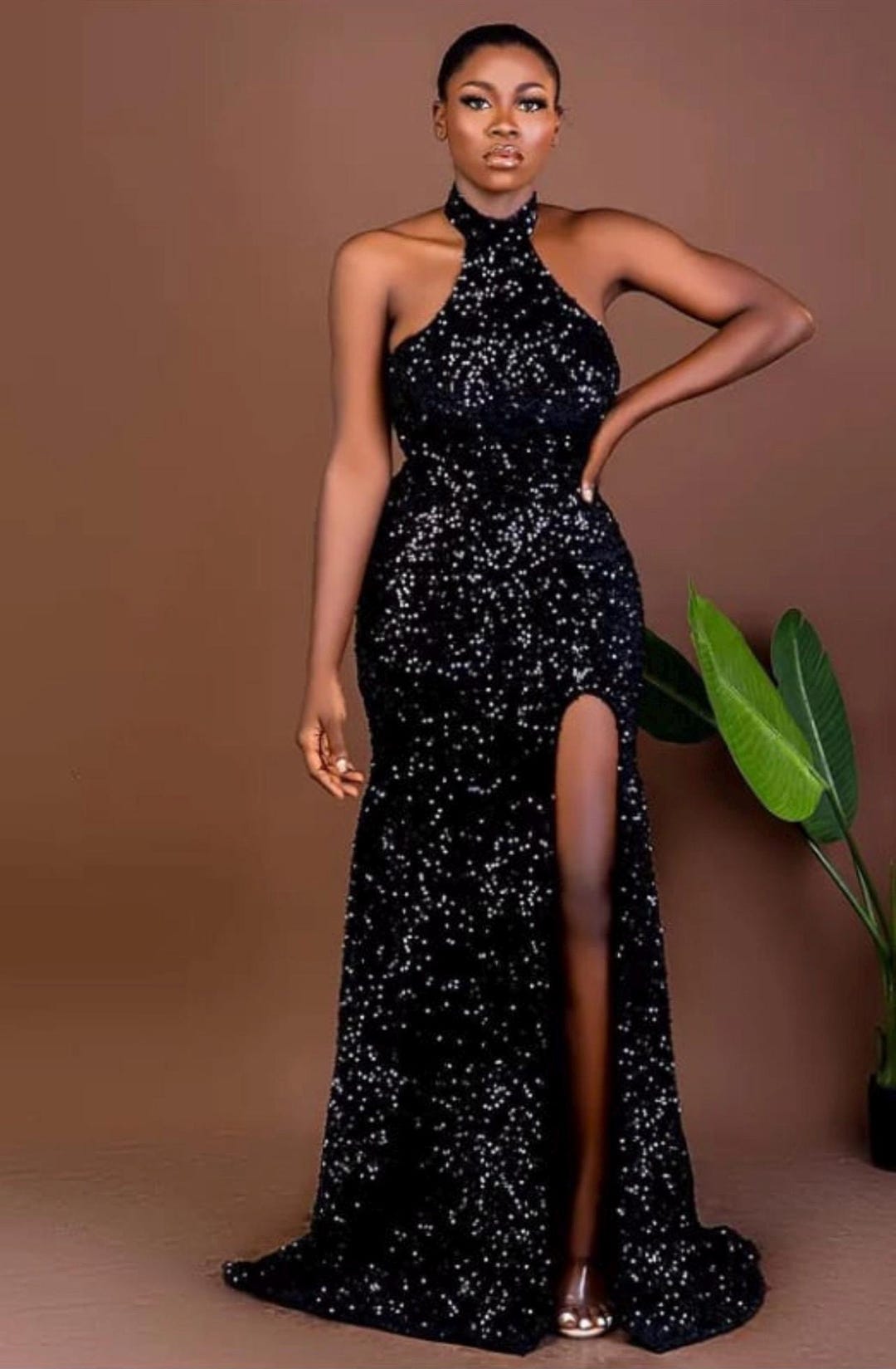 Long Fitted Sequin Dress, Fitted Party Dresses, Black Prom Women Dress, Women Fashion Dress ...