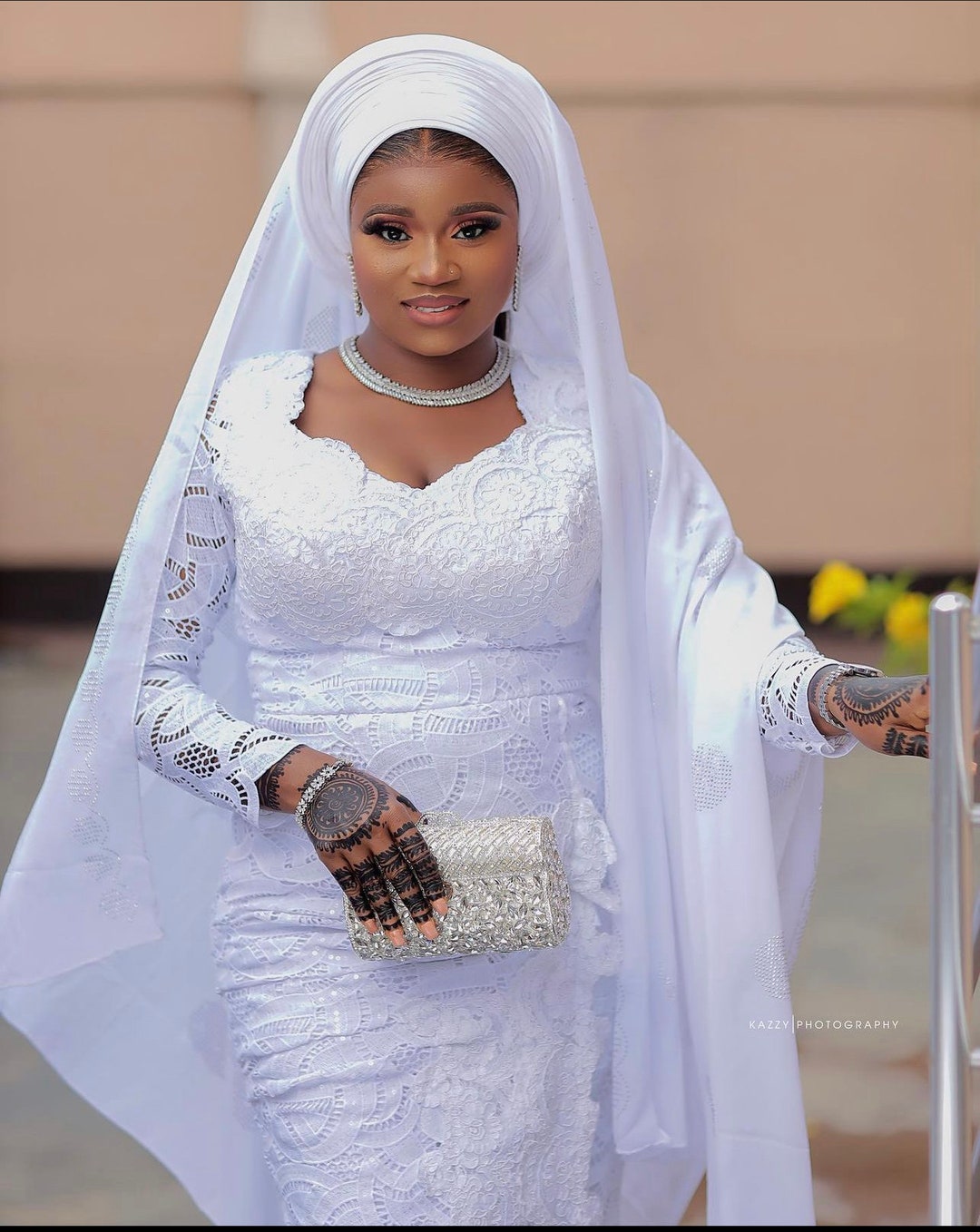 Engagement White Lace for Women, African Women Iro and Buba , Women ...