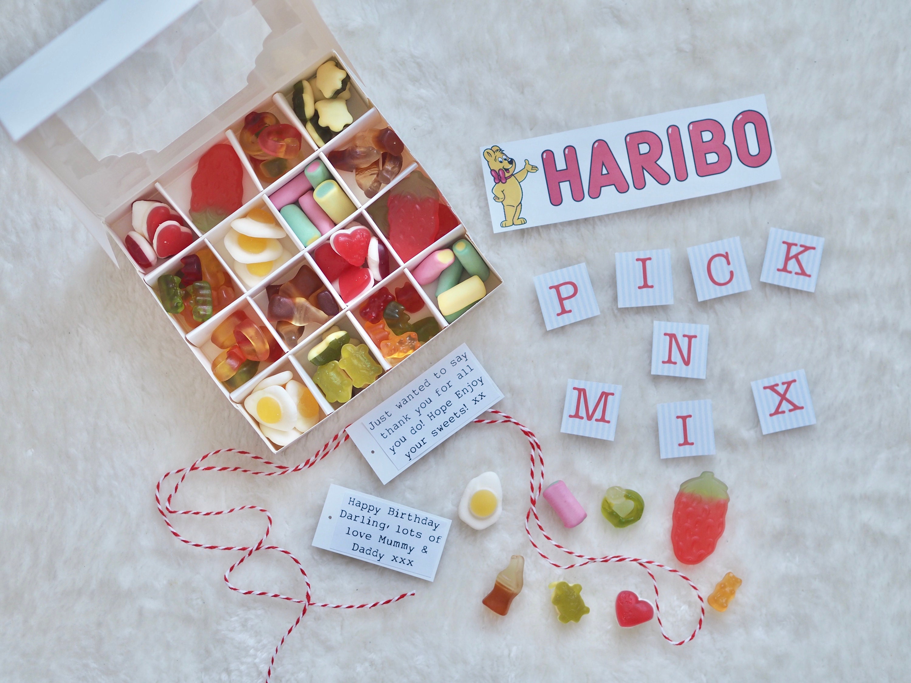 Haribo Pick N Mix Sweet Box Personalised Halloween - Etsy UK
