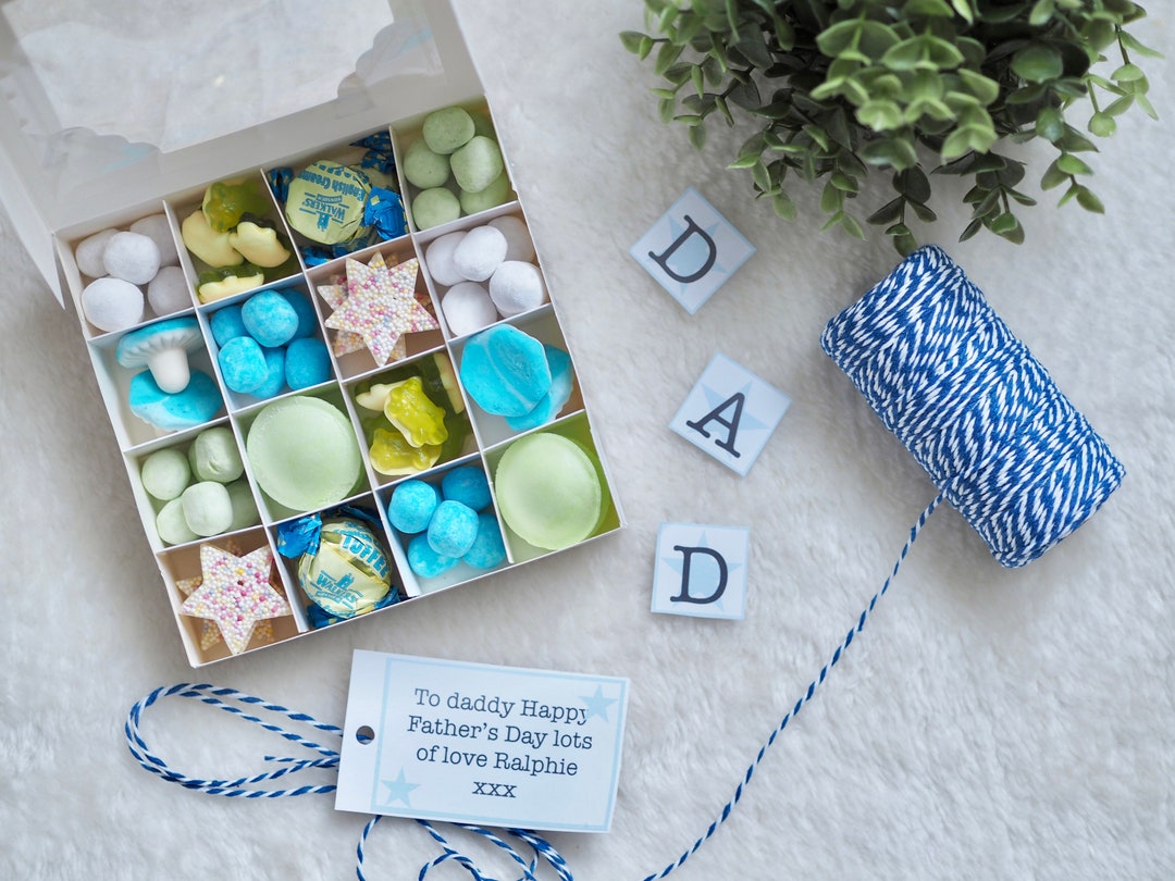Personalised Father's Day Sweet Gift Box Pick N Mix Dad Daddy Candy ...