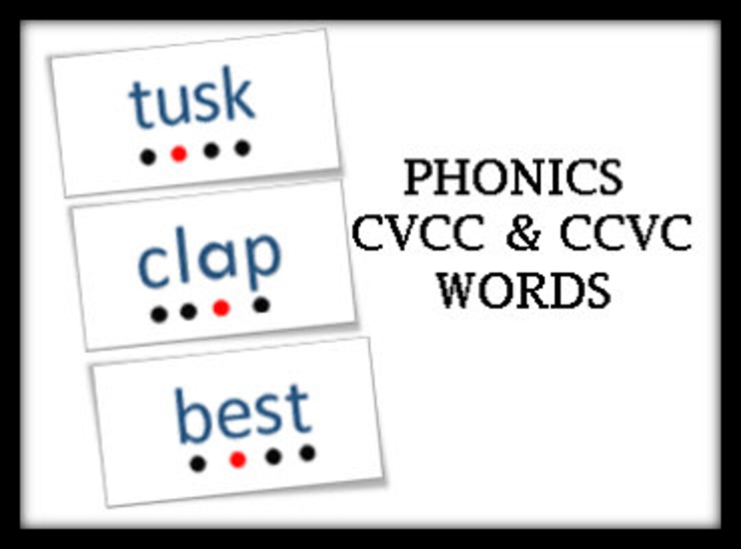 Short Vowels , CVCC & CCVC Flash Cards - Etsy