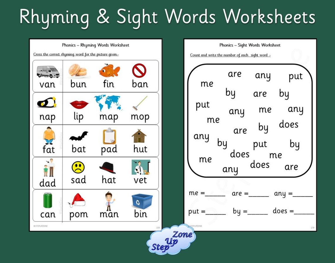 Phonics Worksheets CVC Worksheets CVCC CCVC Worksheets - Etsy