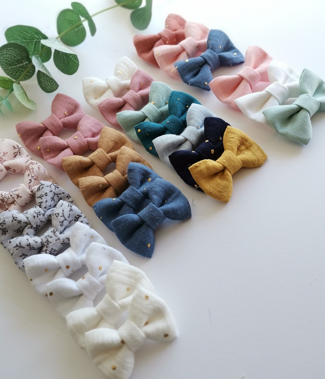 Double Gauze Barrette/ Baby Barrette/baby Double Gauze Barrette/double ...