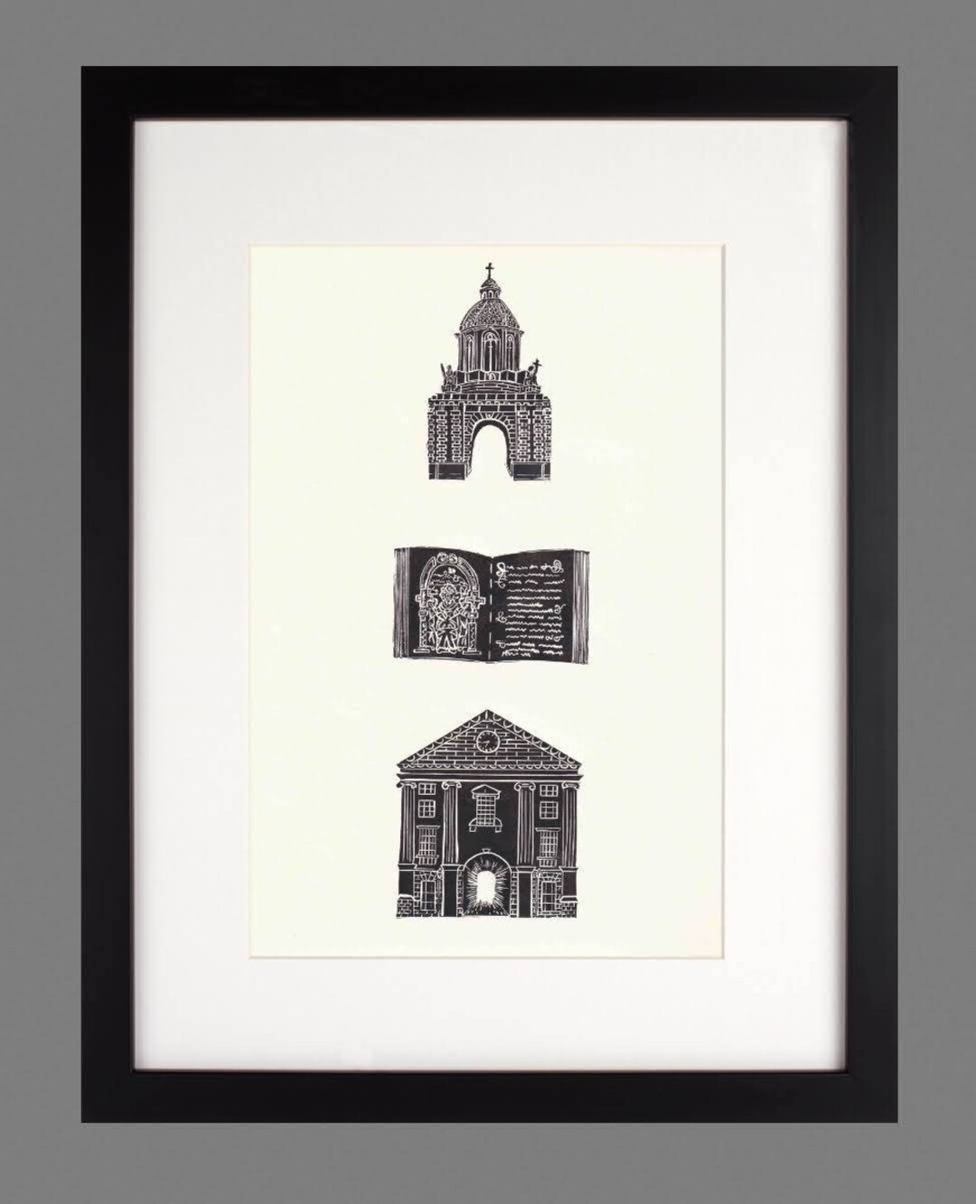 Trinity College - Dublin Landmark Prints - Etsy