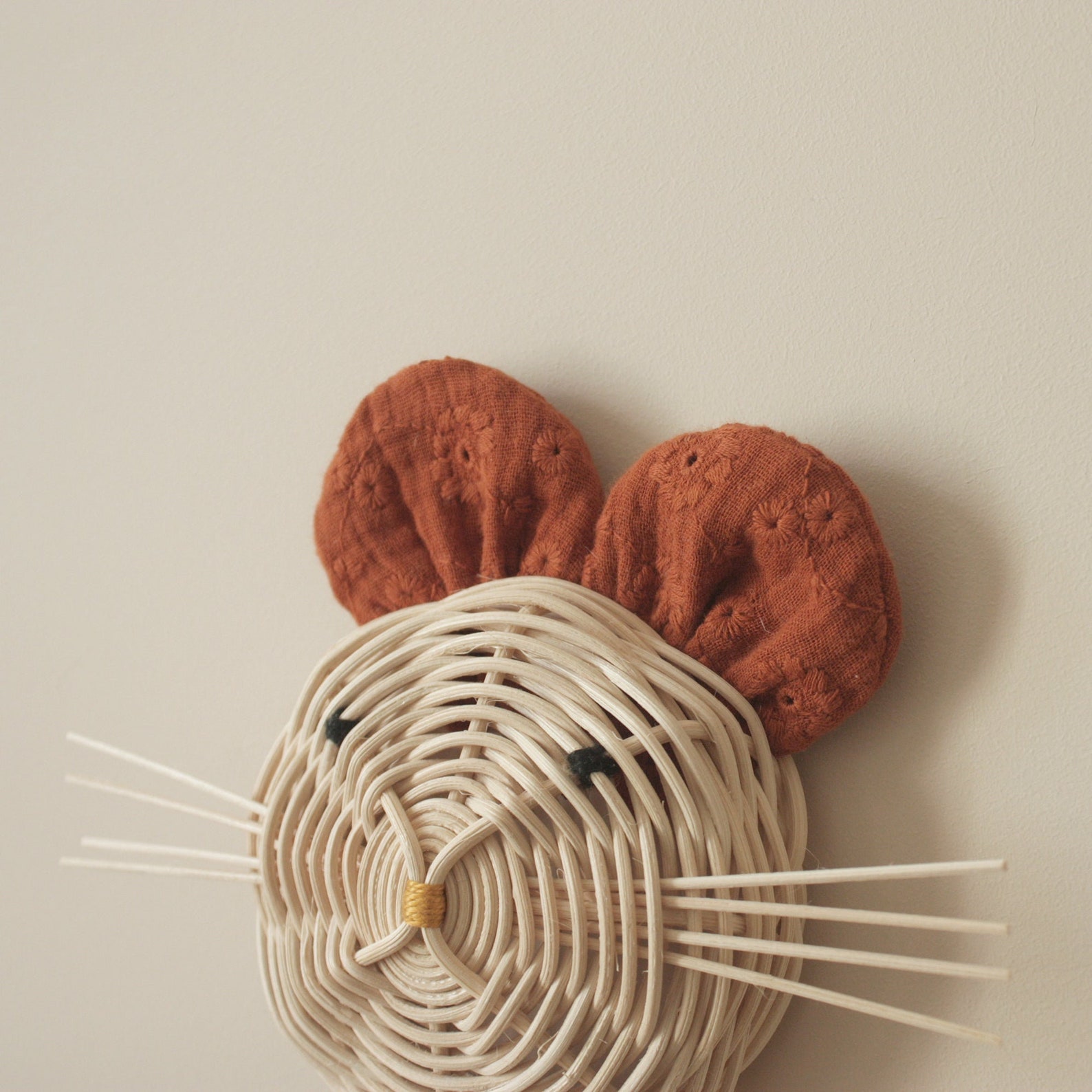 Rattan Mouse Trophy Nursery and Baby - Etsy