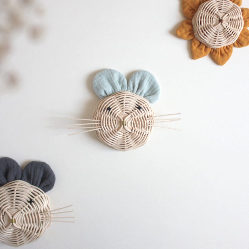 Rattan Mouse Trophy Nursery and Baby - Etsy