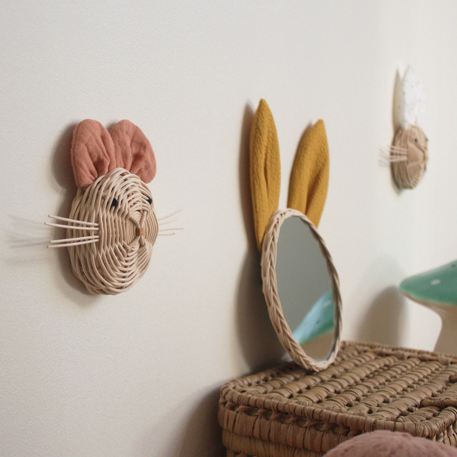 Rattan Mouse Trophy Nursery and Baby - Etsy