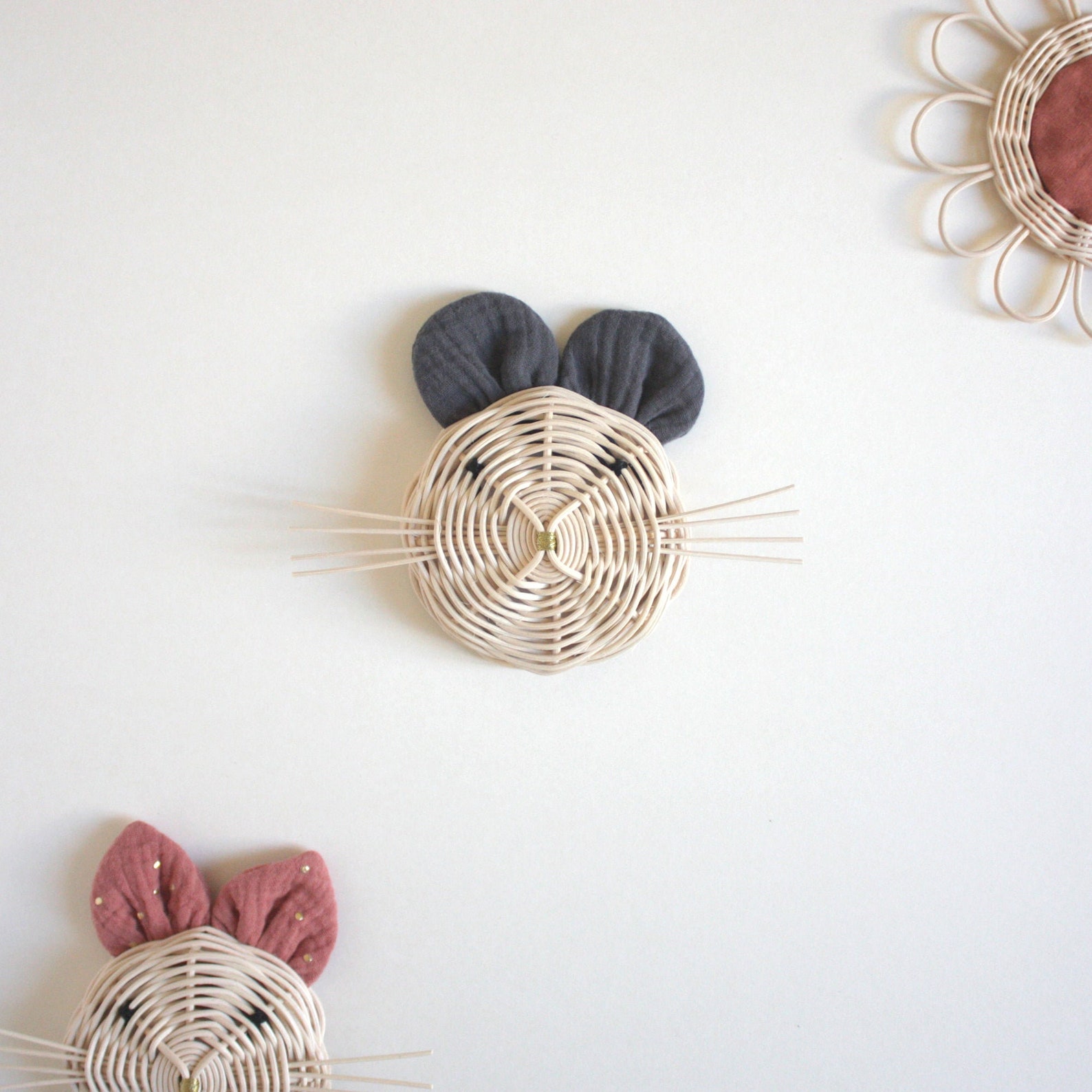Rattan Mouse Trophy Nursery and Baby - Etsy