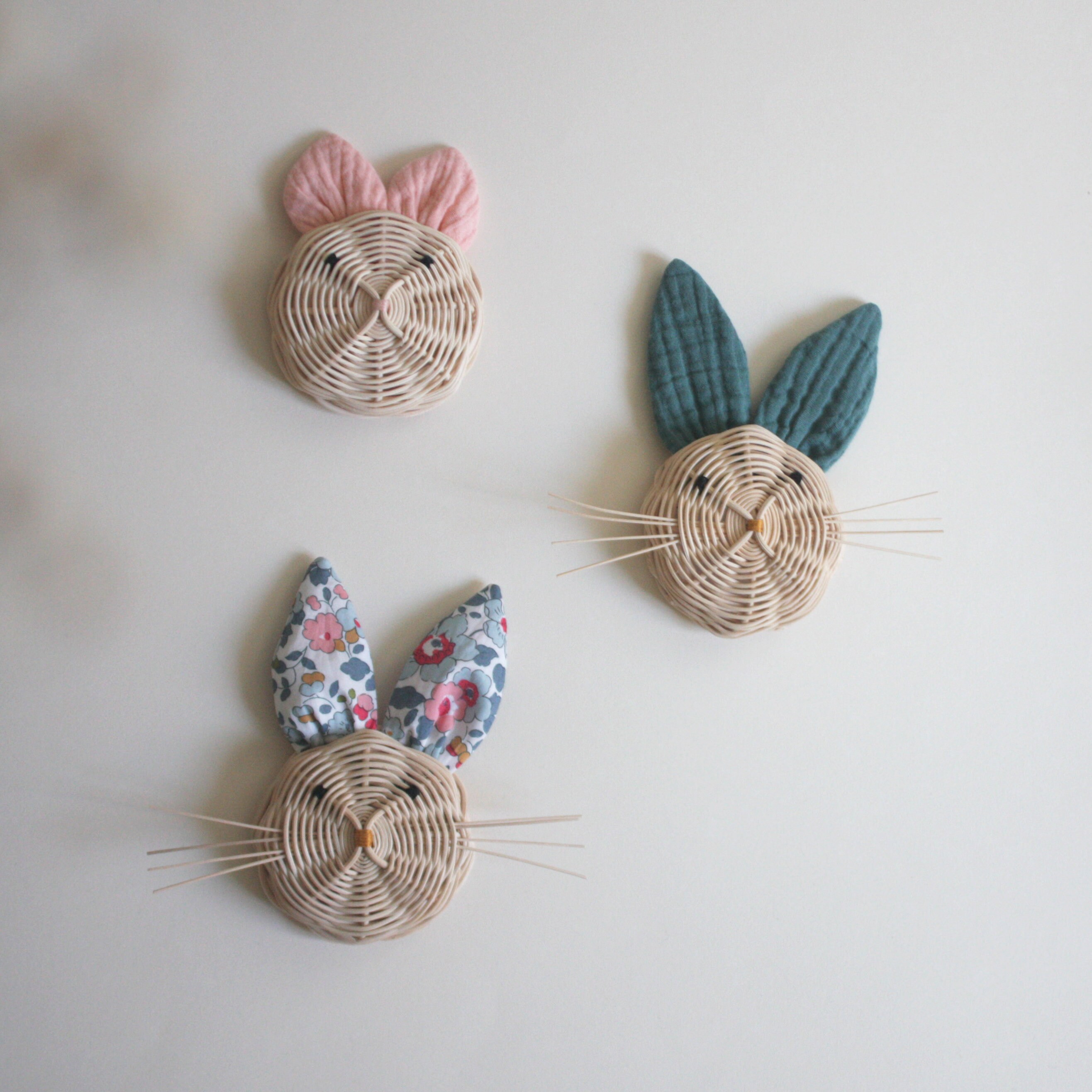 Rattan Pig Trophy Nursery and Baby | Etsy