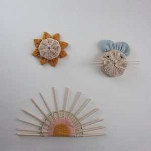 Rattan mouse trophy nursery and baby | Etsy