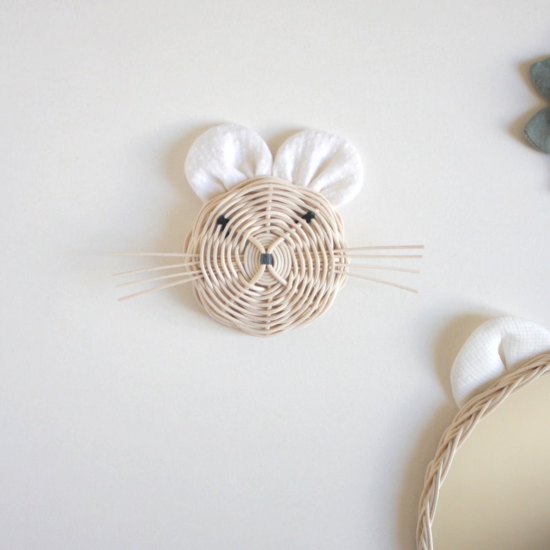 Rattan Mouse Trophy Nursery and Baby - Etsy