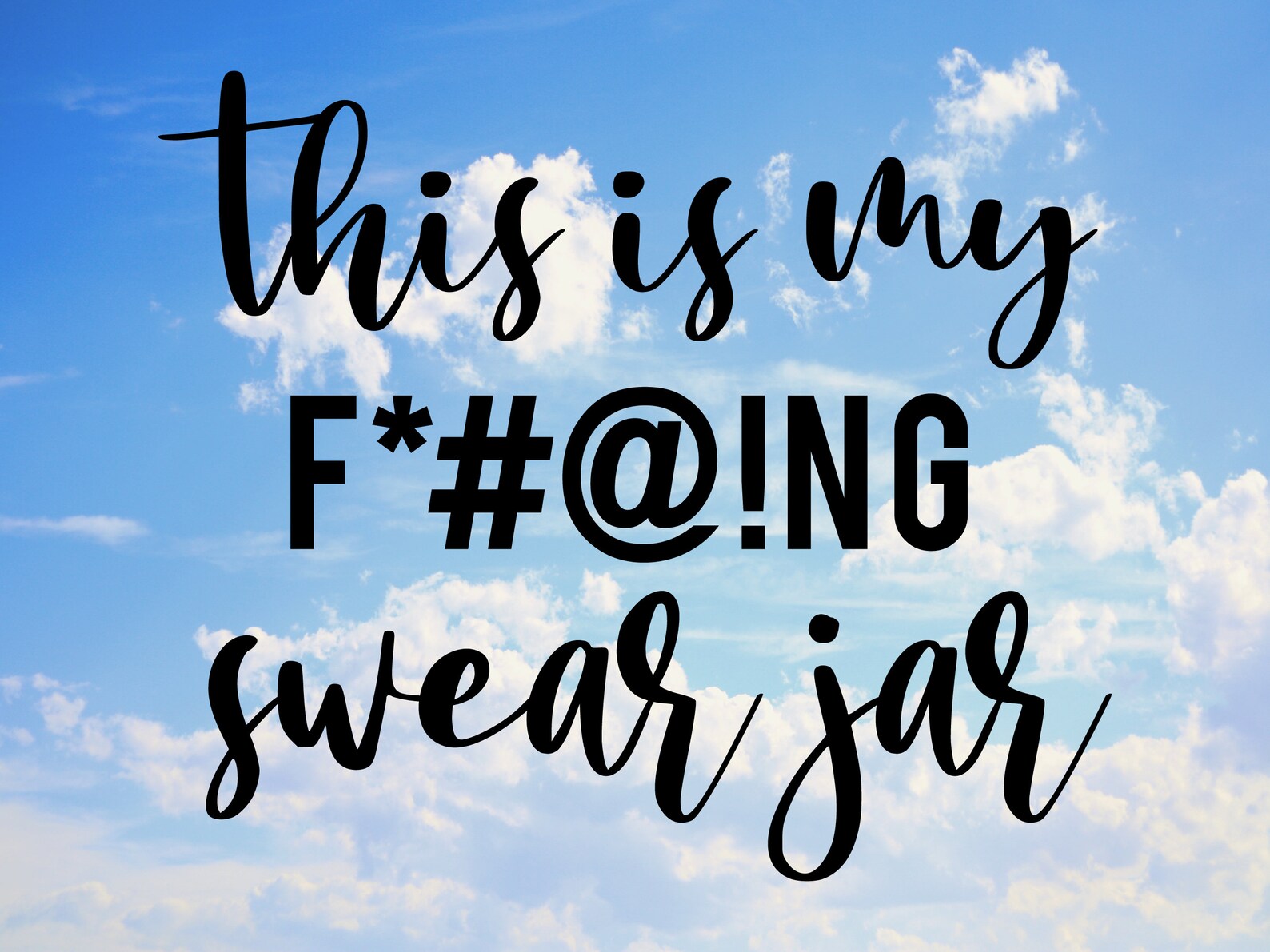 Swear Jar Label Decal Funny Gift Sticker FREE US SHIPPING | Etsy