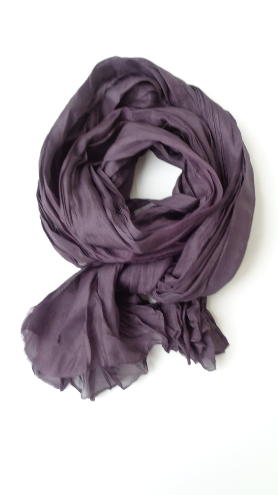 Dark Purple Silk Scarf, Silk Scarf Hand Dyed Purple Silk Scarf Mens ...