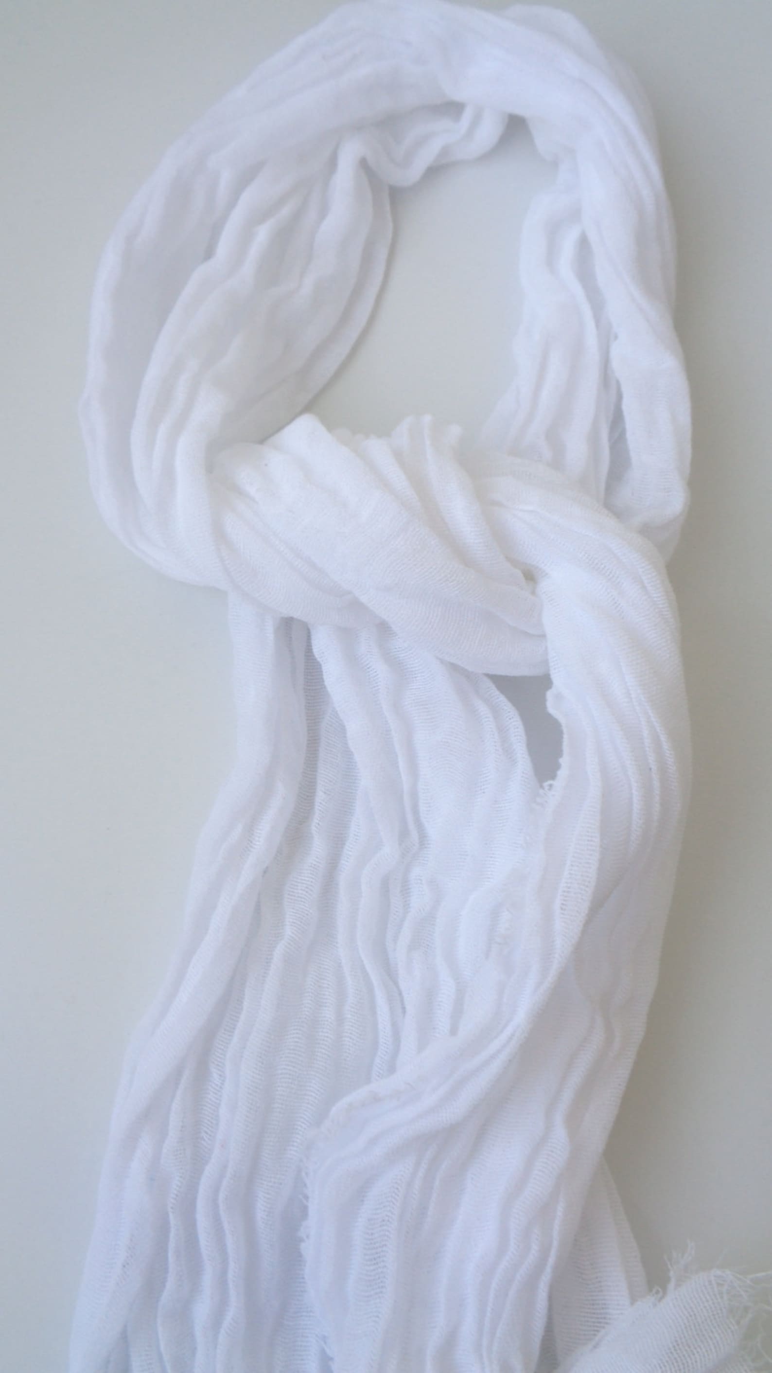 White Scarf White Cotton Scarf Light Weight Scarf Mens White Scarf ...