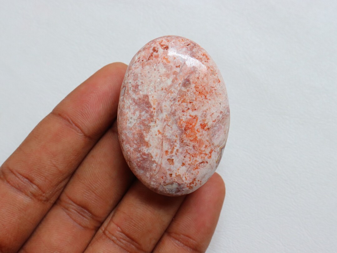 Rosetta Jasper Palm Stone, Natural Rosetta Jasper Stone, Meditation ...