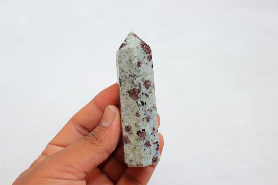 Rare Garnet in Matrix Tower Stone, 6 Side Polished Garnet in Matrix ...