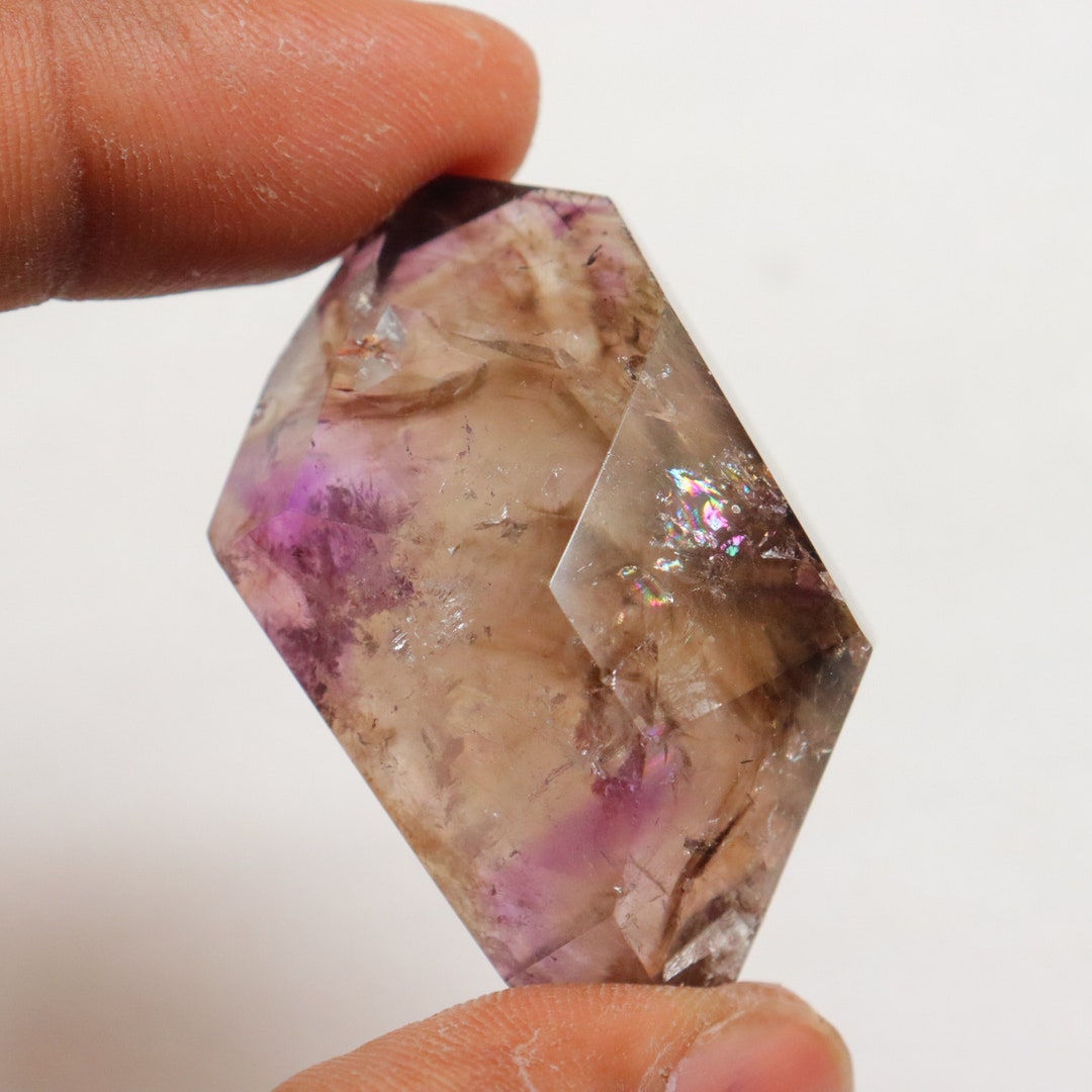 Natural Super Seven With Rainbow, Super Seven Melody Crystal - Amethyst ...