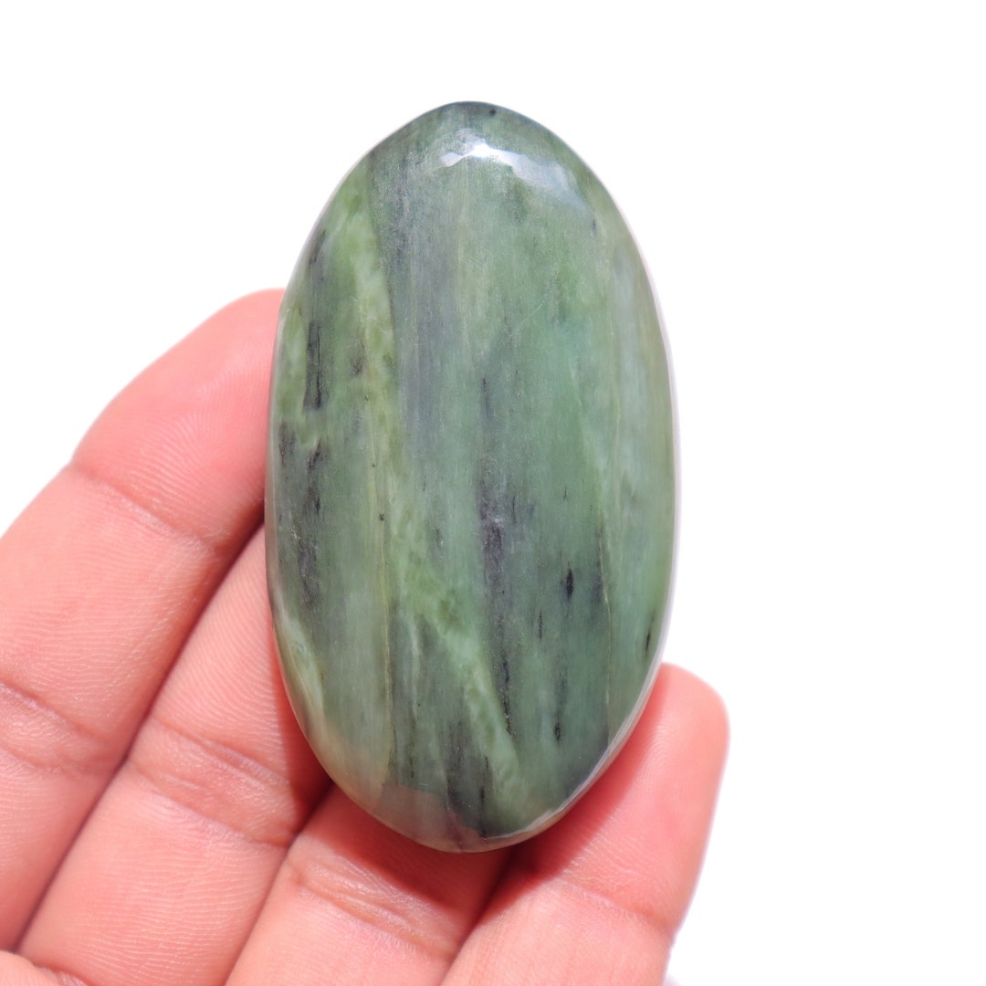 Nephrite Jade Palm Stone, Nephrite Jade Stone, Healing Crystals and ...
