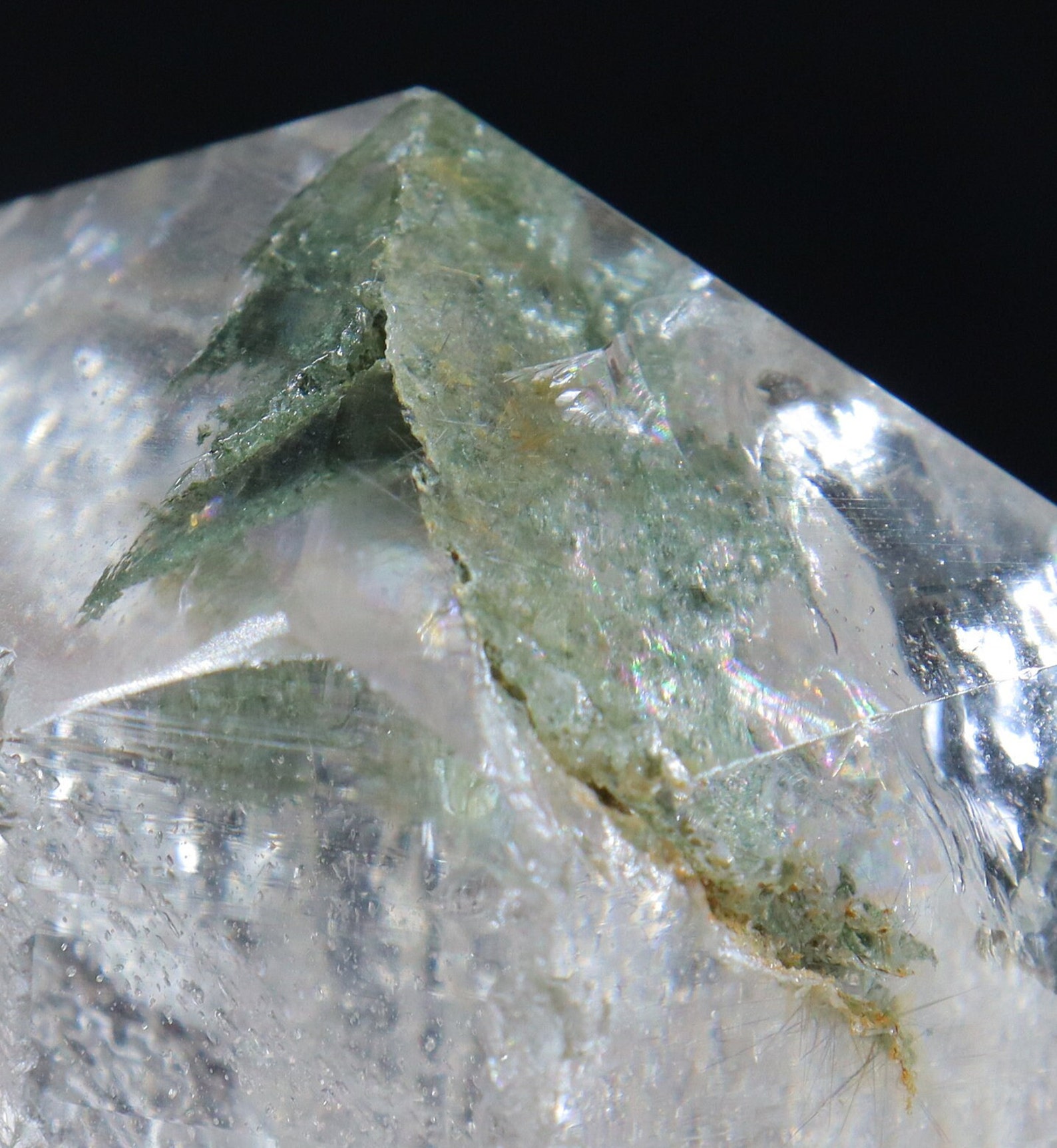 Unique Rare Garden Quartz Point, Natural Lodolite Crystal, Self ...