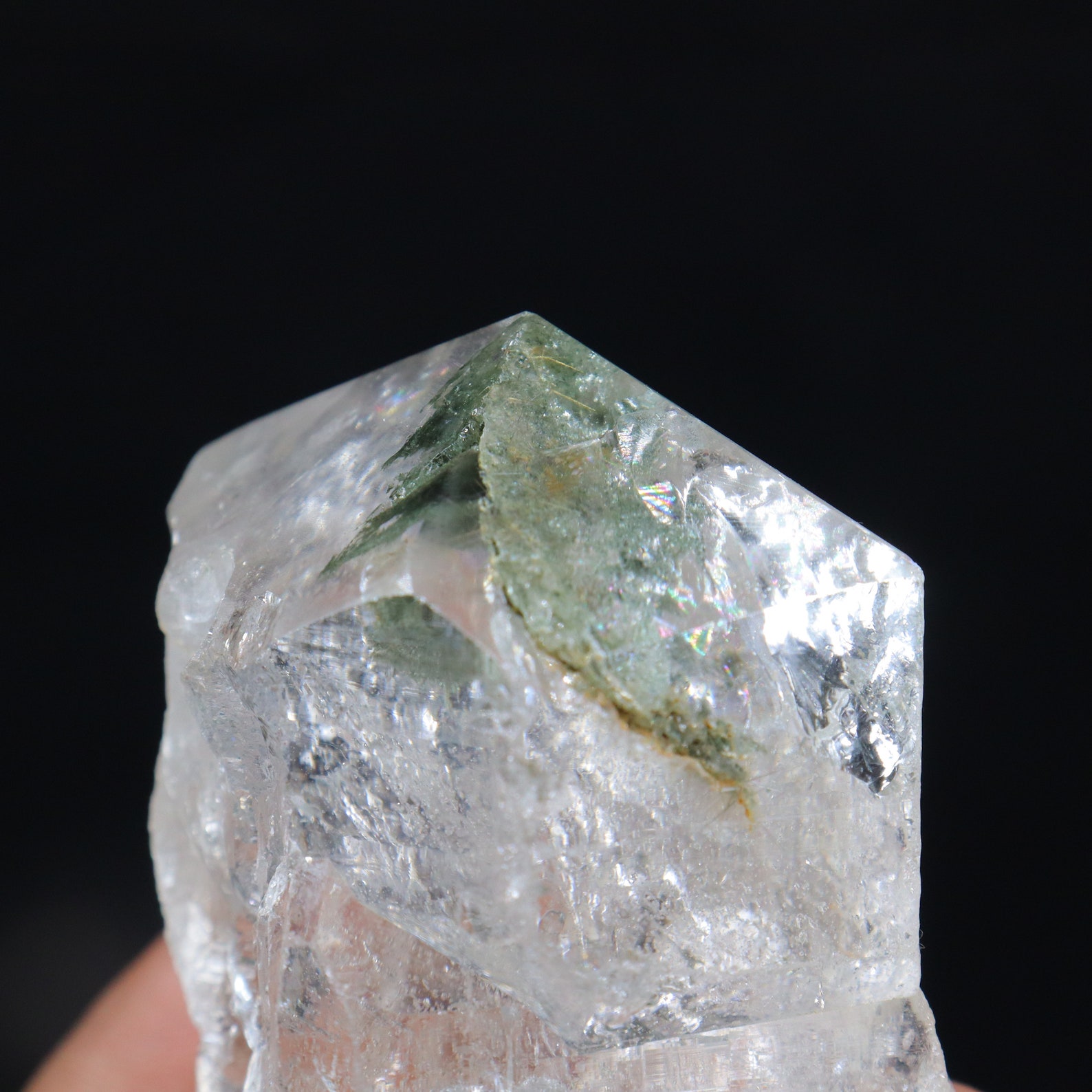Unique Rare Garden Quartz Point, Natural Lodolite Crystal, Self ...