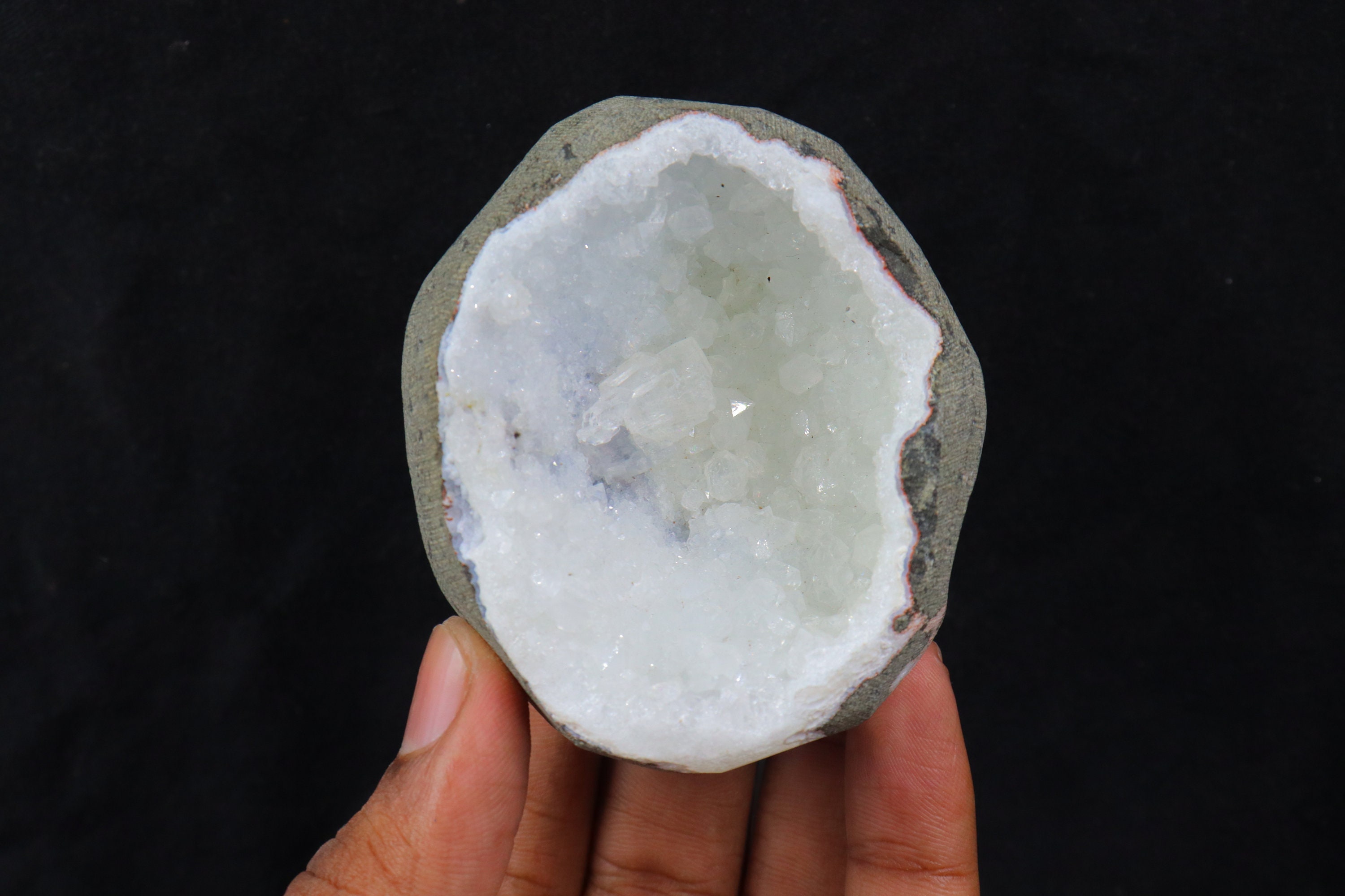 White Quartz Geode Cave Crystal Geode White Quartz Geode | Etsy