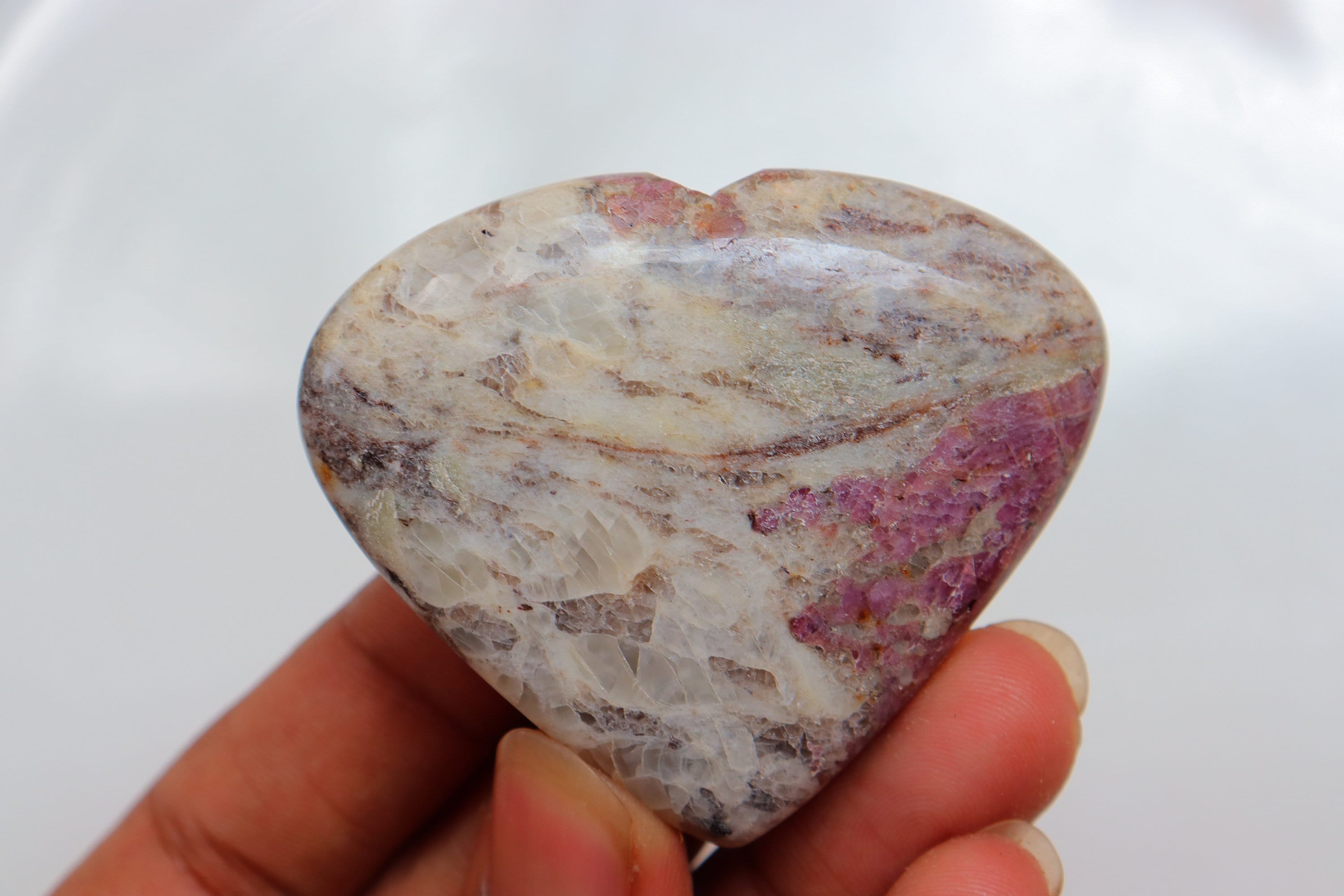 Matrix Ruby Heartstone Natural Matrix Ruby Heart Matrix Ruby - Etsy