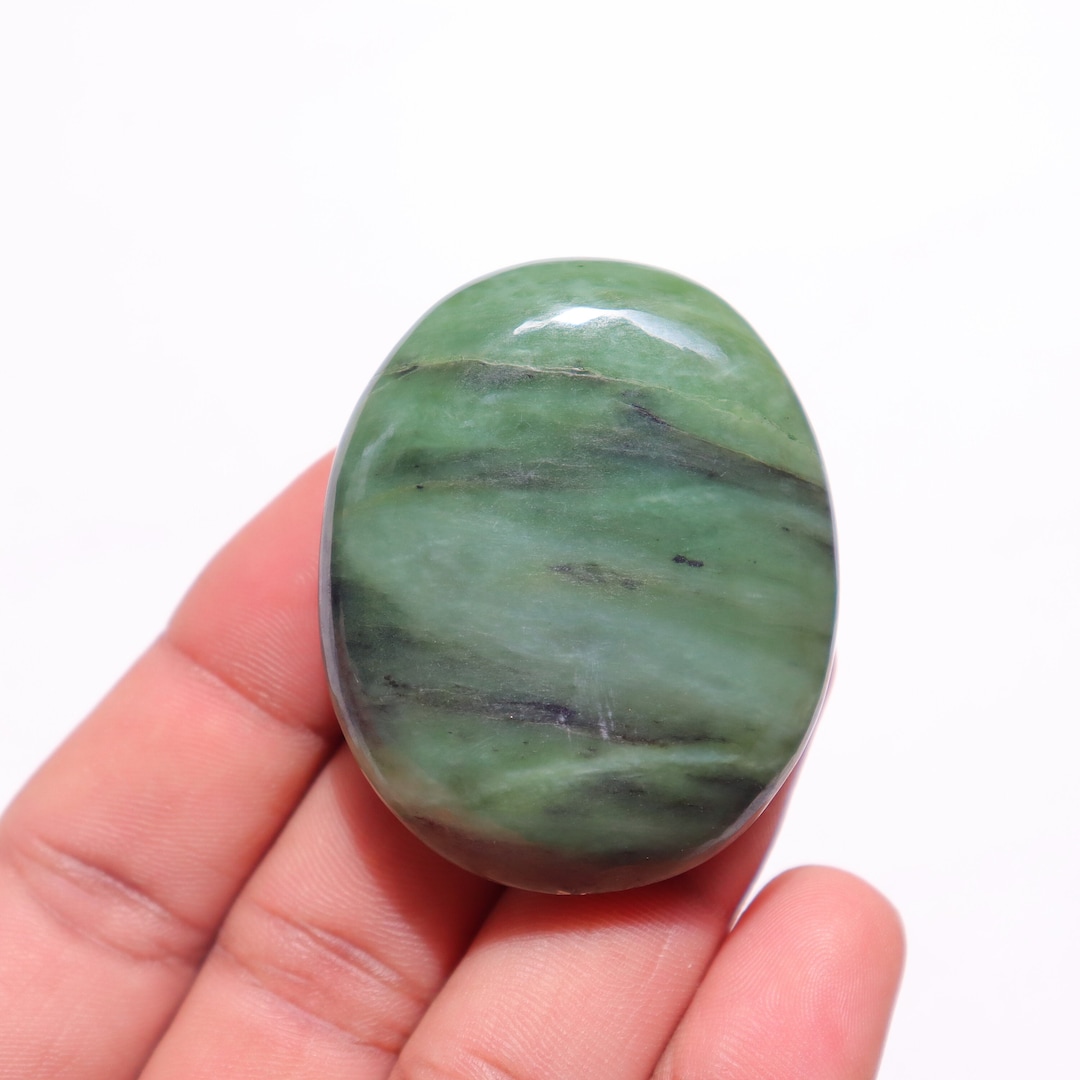 Nephrite Jade Palm Stone, Nephrite Jade Stone, Healing Crystals and ...