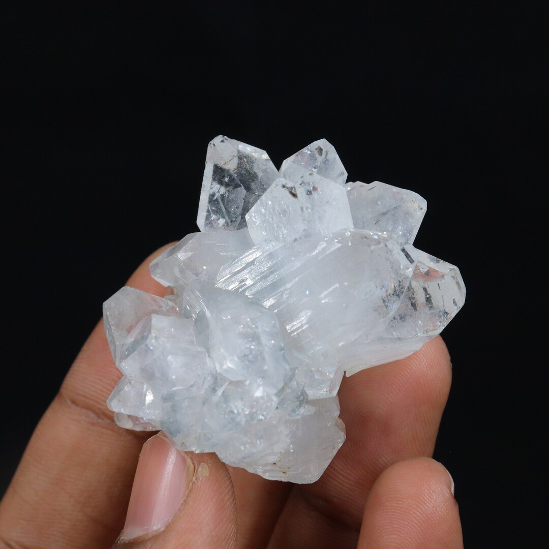 Super Shiny Clear Apophyllite, Natural Clear Apophyllite Cluster ...