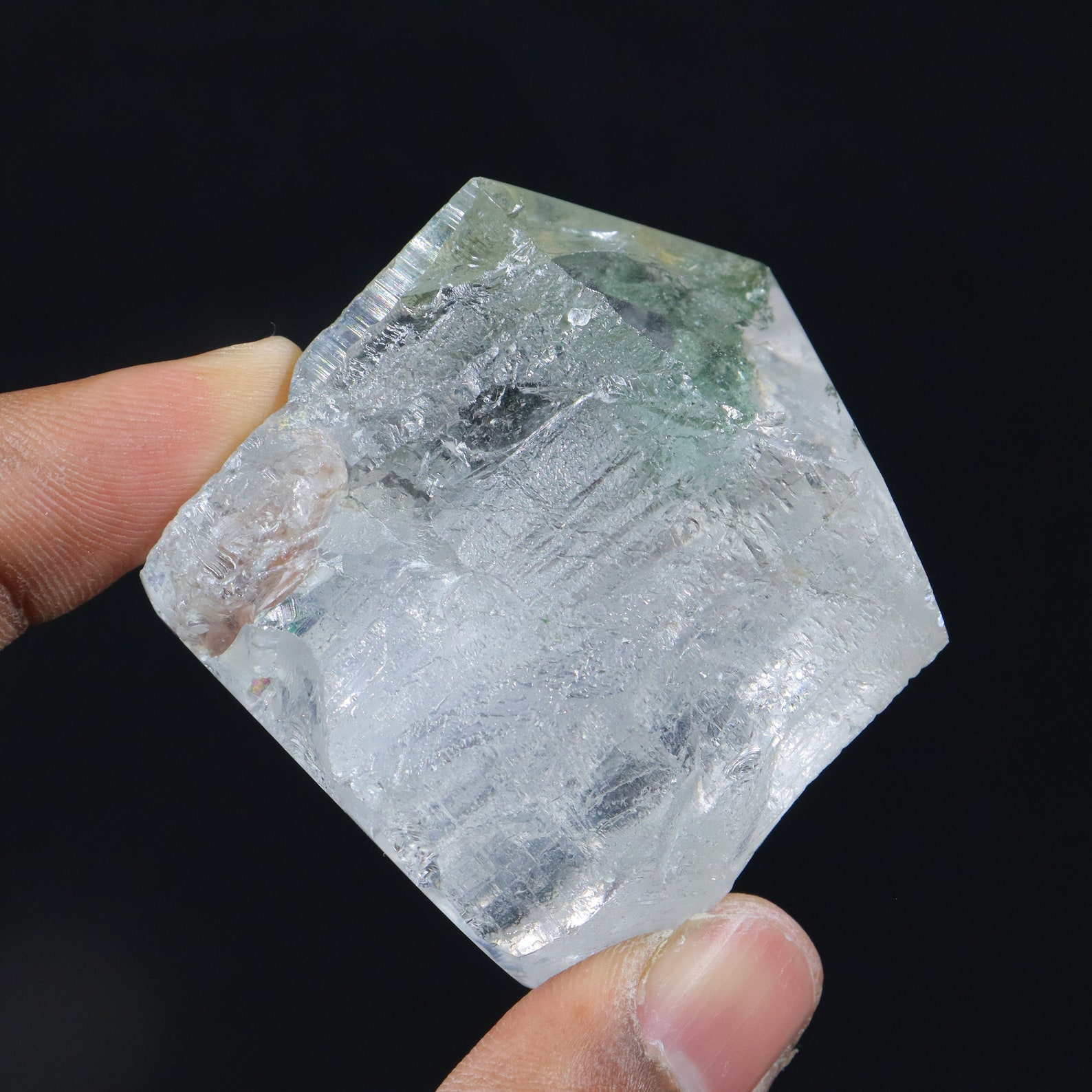 Unique Rare Garden Quartz Point, Natural Lodolite Crystal, Self ...