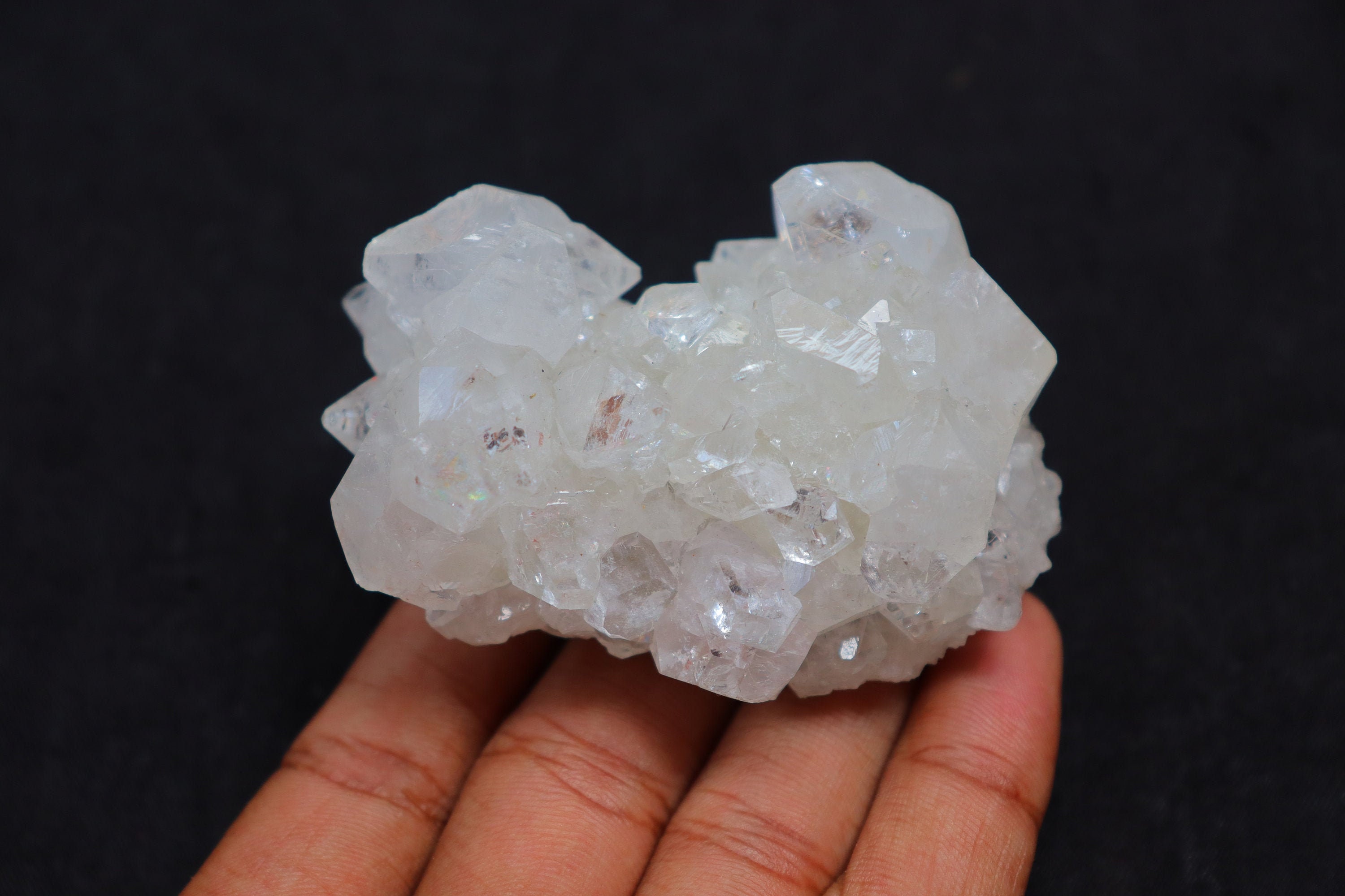 Clear Apophyllite Clear Apophyllite Cluster Decorative | Etsy