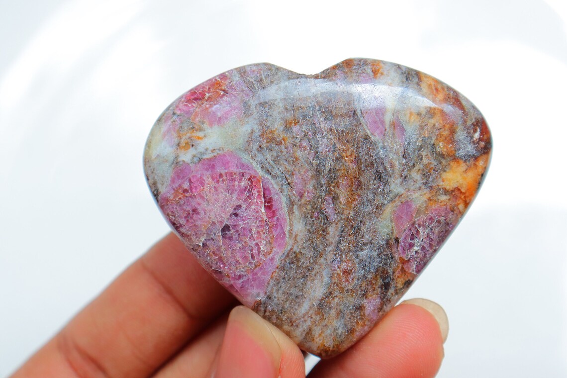 Matrix Ruby Heartstone Natural Matrix Ruby Heart Matrix Ruby - Etsy