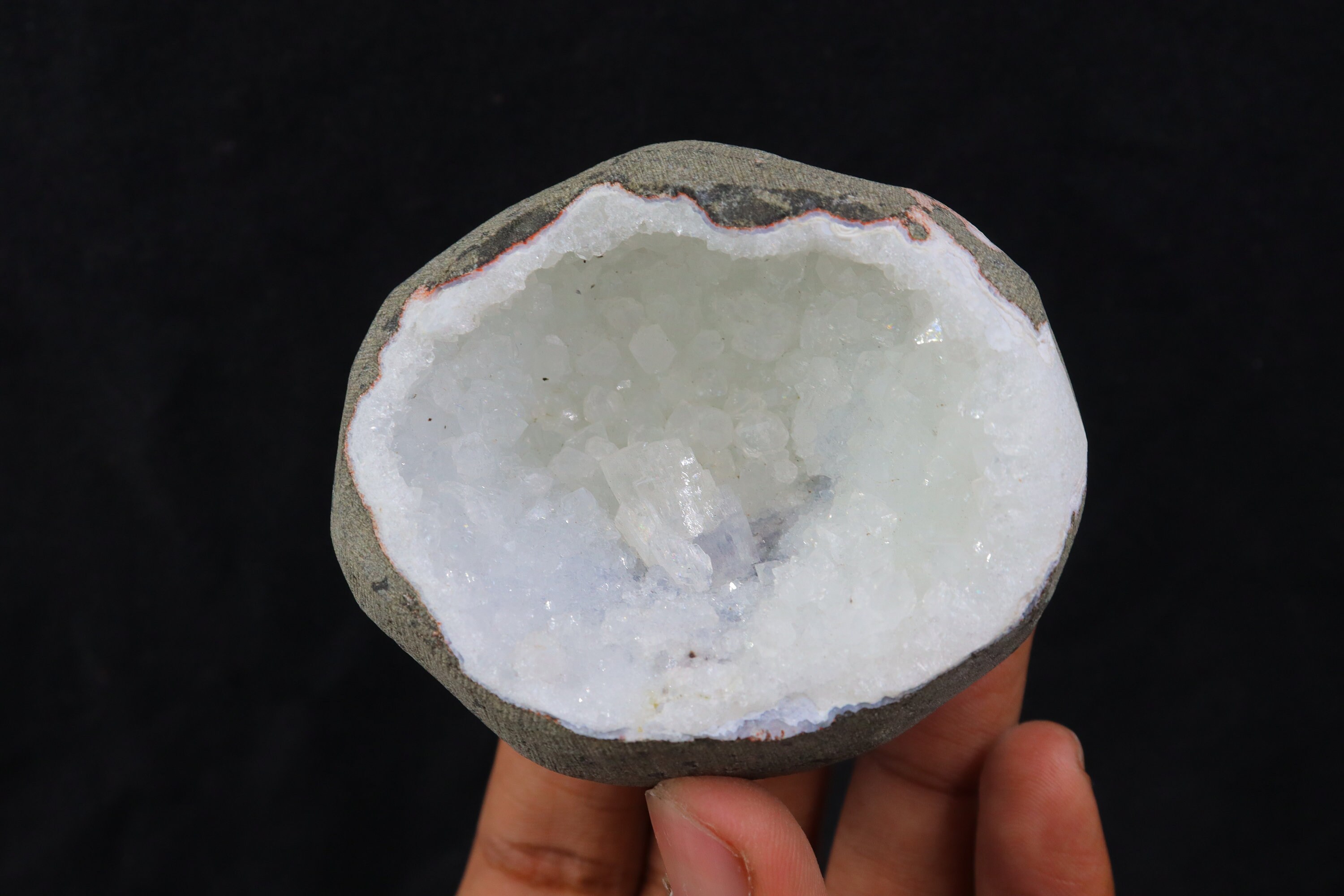 White Quartz Geode Cave Crystal Geode White Quartz Geode | Etsy