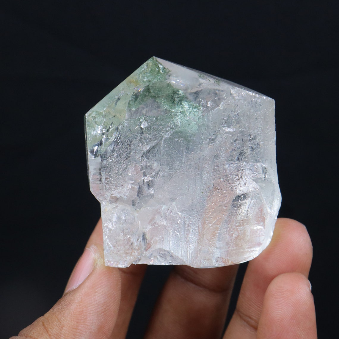 Unique Rare Garden Quartz Point, Natural Lodolite Crystal, Self ...